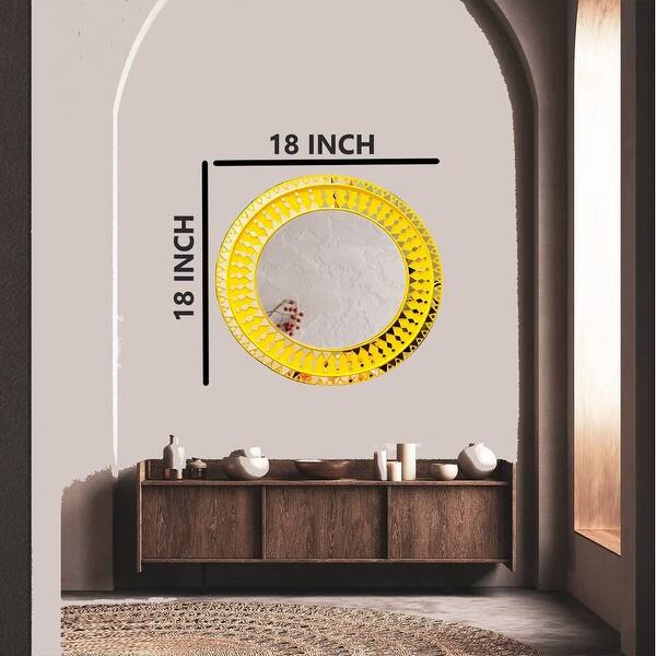 Sol Living Home Decor Lippan Art Mirror Wall Decor Handmade Wall Art ...