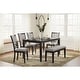 Signature Design by Ashley Langwest Dining Table and 4 Chairs and Bench ...