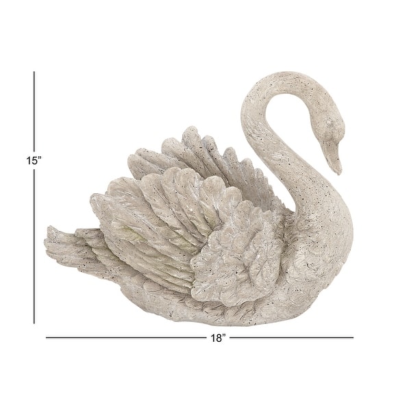 Gray Polystone Bird Decorative Garden Sculpture - Bed Bath & Beyond ...