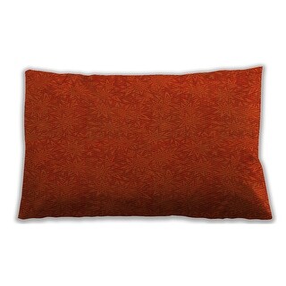 Ahgly Company Patterned Indoor-Outdoor Scarlet Red Lumbar Throw Pillow ...