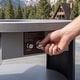 Outdoor Propane Fire Pit Table with Hidden Tank Storage Zinc-Aluminum ...