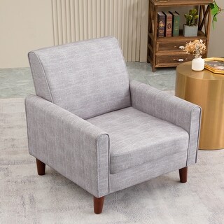 LIGHT GREY Single Sofa Chair Accent Armchair Lounge Recliner Couch ...