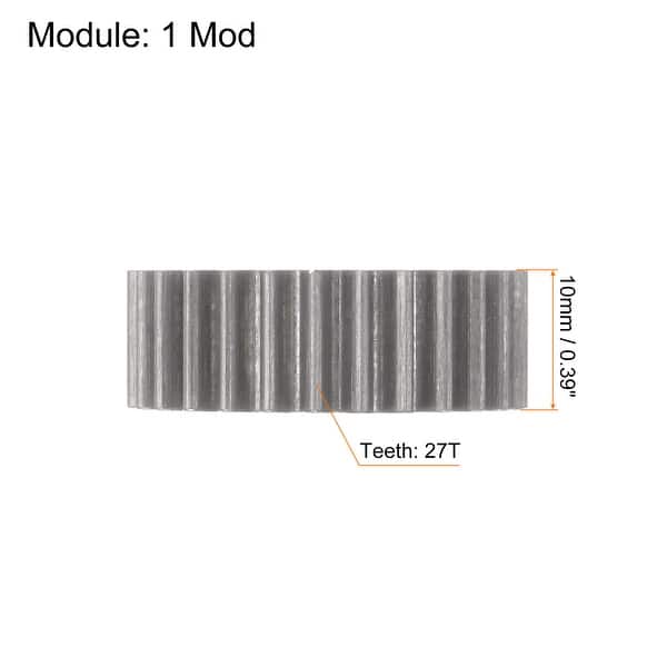 Spur Gear 6mm Inner Hole Gear 27T Mod 1 Carbon Steel Motor Gear - Bed ...