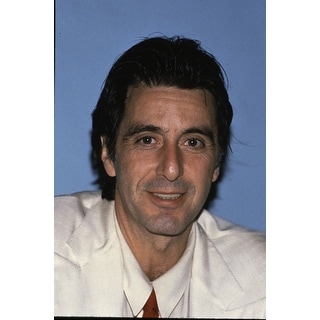 Al Pacino wearing white shirt red tie smiling Photo Print - Bed Bath ...