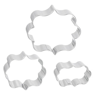 Cookie Cutter Set Large and Medium and Small 3 Piece Set - Silver - Bed ...