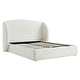 Spruce & Spring 48.5" Tall Wingback Upholstered Storage Platform Bed ...