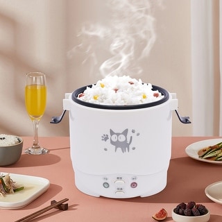 Mini 1L Electric Lunch Box Rice Cooker Steamer Car Cooker 12V - Bed ...