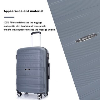 Hardshell Luggage Sets of 3, Lightweight Suitcase Trunks Set ...