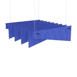 eSCAPE Series 5' L Rectangular Acoustical Ceiling Baffles Set Of 9 ...