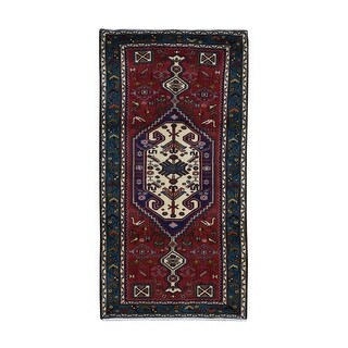 Shahbanu Rugs Maroon Red, Pure Wool, Hand Knotted, New Zoroastrian ...