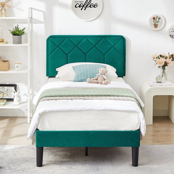 Dark green headboard store