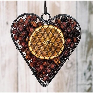 Wire Mesh Heart w/Orange Potpourri - 5.75"L x 1.75"W x 6.25"H - Bed ...