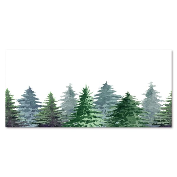 pine tree wall border