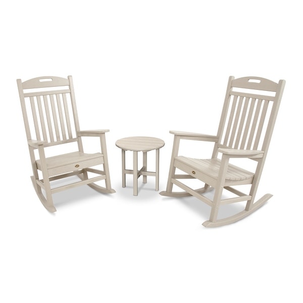 POLYWOOD Braxton 3-Piece Porch Rocking Chair Set - Bed Bath & Beyond ...