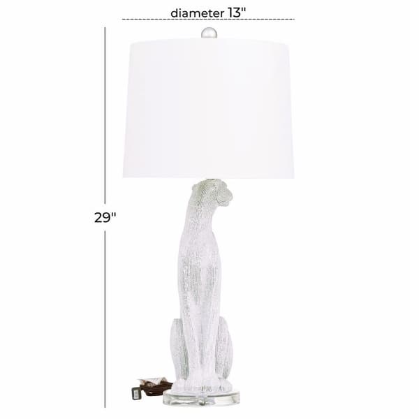 Set of 2 Gold Glam Leopard 29-Inch Tall Table Lamps with Luxe Design ...