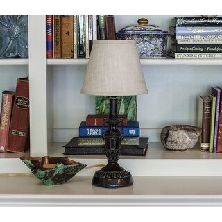 Cloth & Wire Slant Empire Hardback Lampshade with Bulb Clip - Bed Bath ...