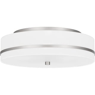 Belotte 3-Light Brushed Nickel Flush Mount Light - Bed Bath & Beyond ...