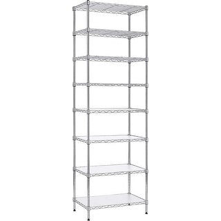8-Tier Wire Shelving Unit Adjustable Steel Wire Rack Shelving - Bed ...