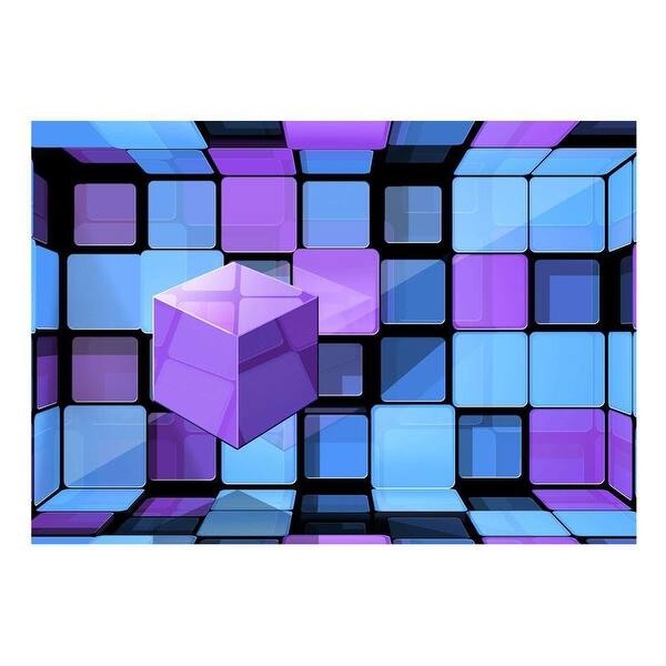 3D Illusion Non-pasted Wallpaper Wall Mural - Rubik's Cube: Variation ...
