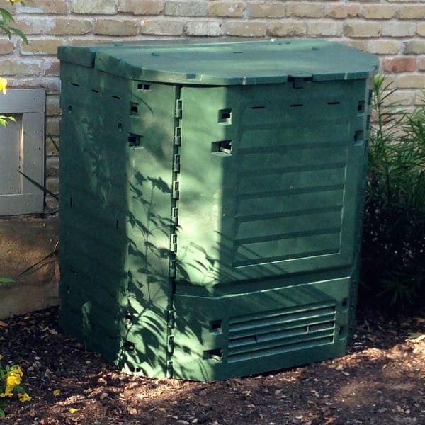 Heavy Duty Plastic 32-Cubic ft. Home Compost Bin Compooster - 40L x 40W ...