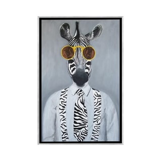 iCanvas "Fashion Zebra" by Coco de Paris Framed - Bed Bath & Beyond ...
