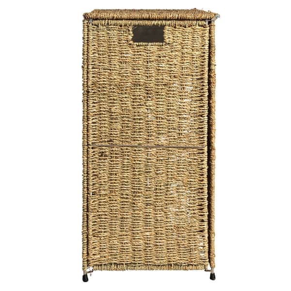 wicker laundry sorter