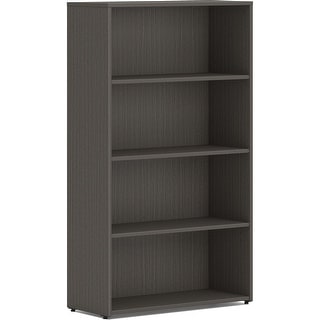 HON Mod Slate Teak Laminate Bookcase - Bed Bath & Beyond - 34990135