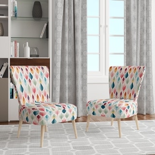 Designart "Pastel Scandinavian Geometric Shapes IV" Upholstered ...