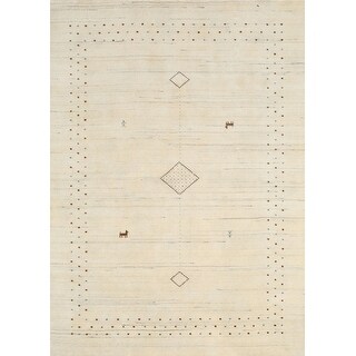 Ahgly Company Machine Washable Contemporary Vanilla Gold Area Rugs ...