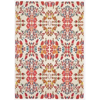 Saluda Paint Splatter Print Rug, Bright Red/Teal Blue, Area Rug - Bed ...