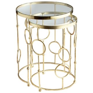 Cyan Design Perseus Nesting Tables Perseus 18.25" Diameter Iron and ...