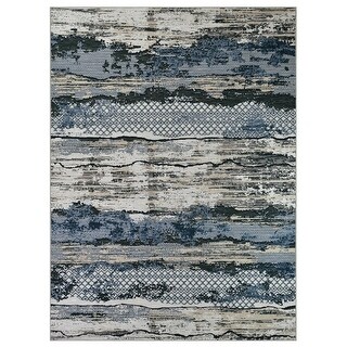 Allstar Rugs Abstract Themed Polyester Area Rug - Bed Bath & Beyond ...