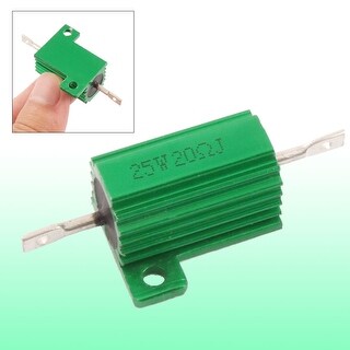 Green 25 Watt 20 Ohm Aluminum Housed Wire Wound Resistor - Bed Bath ...