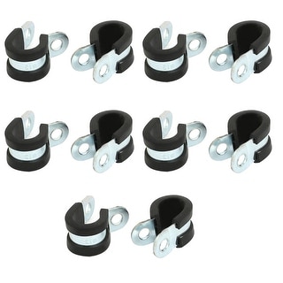 13mm Dia EPDM Lined R Shaped Zinc Plated Stainless Steel Pipe Clip ...