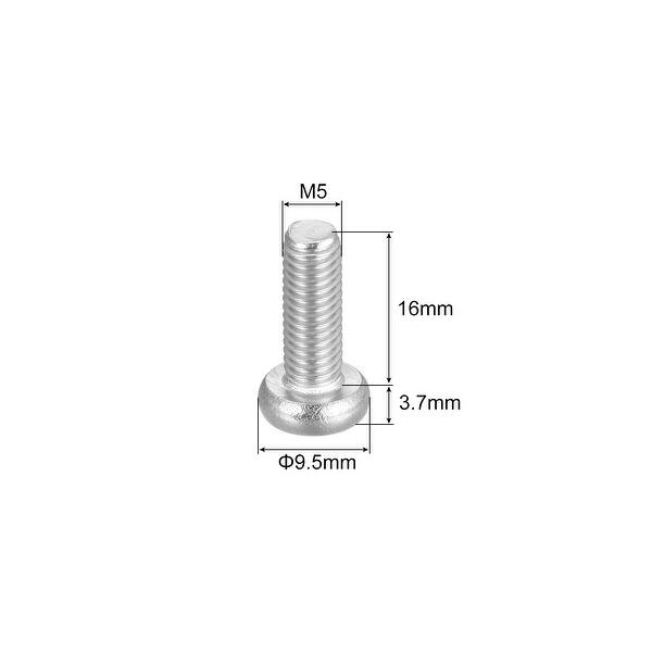 M5x16mm Torx Security Machine Screws, 20pcs 316 Stainless Steel Pan ...