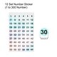 Number Stickers, 1-300 Round Number Labels Reflective Sticker - Bed Bath & Beyond - 36603463