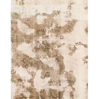 Ahgly Company Machine Washable Abstract Light Copper Gold Area Rugs ...