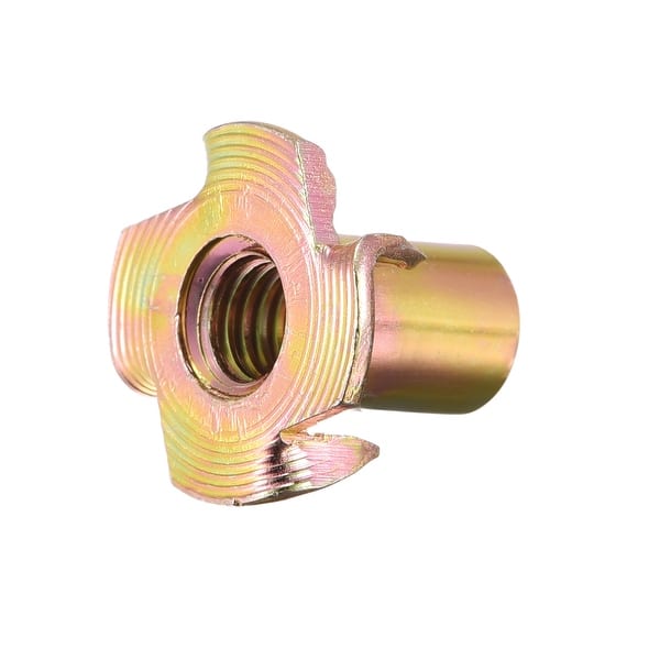 M6x14mm T-Nuts 4 Pronged Tee Nut Threaded Inserts for Wood 80pcs ...