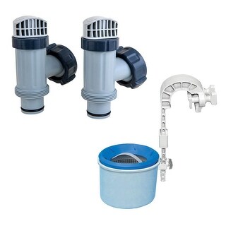 Intex Above Ground Plunger Valve Replacement Part (2 Pack) and Surface ...