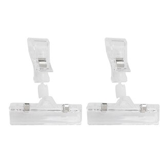 Unique Bargains Supermarkets Sign Mark Card Clear Pop Display Holder ...