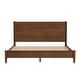 Solid Wood Panel Platform Bed with Headboard, Double Size Beds Wooden ...
