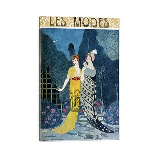 iCanvas "Les Modes (colour litho)" by George Barbier Canvas Print - Bed ...