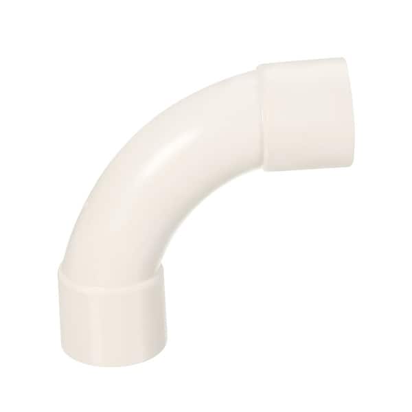PVC Water Pipe Elbow Fitting 32mm ID 135mm Length Tube Adapter, White ...