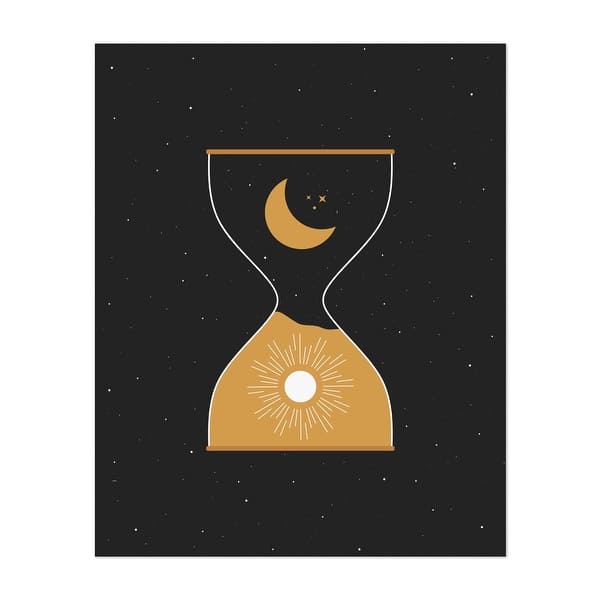 Sun Moon Hourglass Drawing Bohemian Boho Cosmic Art Print/Poster - Bed ...