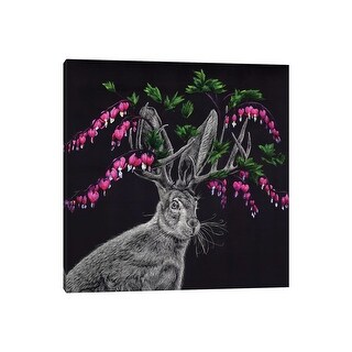 iCanvas "Bleeding Heart Jackalope" by Kaetlyn Able Canvas Print - Bed ...