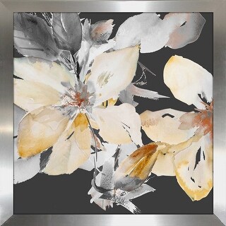 "Yellow Clematis on Grey (Square)" Print on Acrylic - Bed Bath & Beyond ...