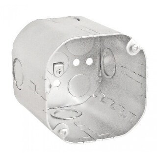 1 Pc, 4 in. Octagon T-Bar Box, Back Side Tie Wire & 4 T-Bar Slots, 3-1/ ...