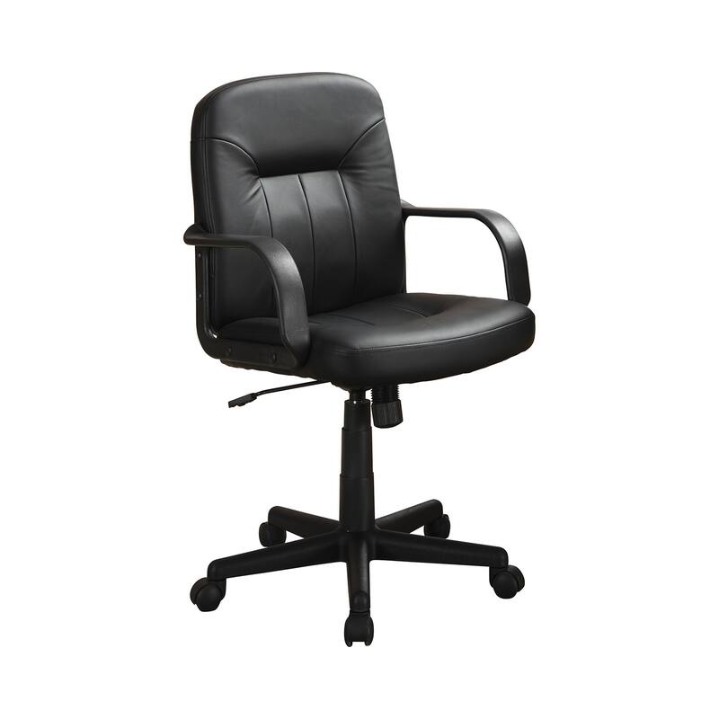 Adjustable Height Office Chair in Black - Overstock - 35181870