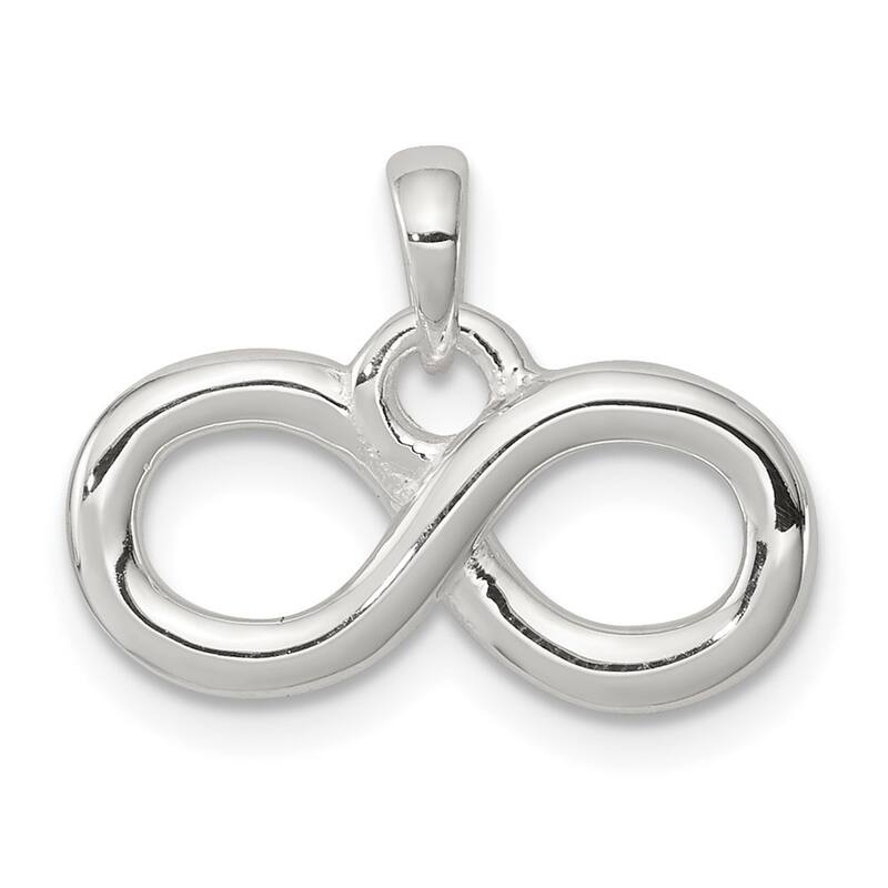 Diamond2Deal 925 Sterling Silver Polished Infinity Symbol Pendant ...