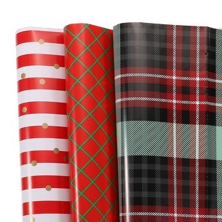 Wrapping Paper, Plaid，Dots,Stripe 20x28" 6Pcs - Multicolor - Bed Bath ...